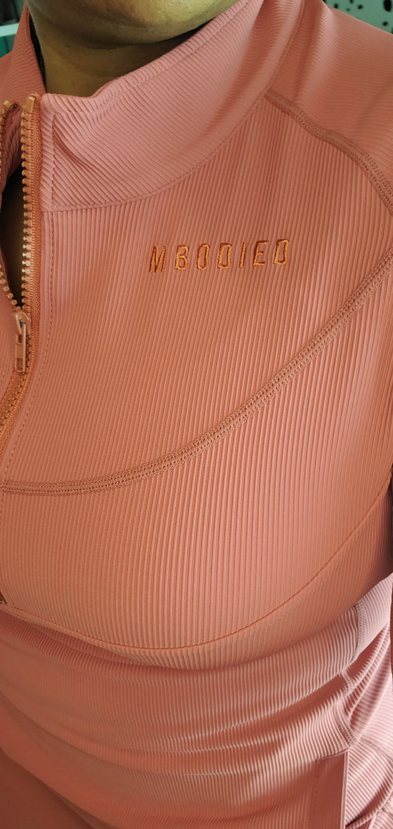 Toasted Mauve Ribbed Two Piece Set – MBodied Active